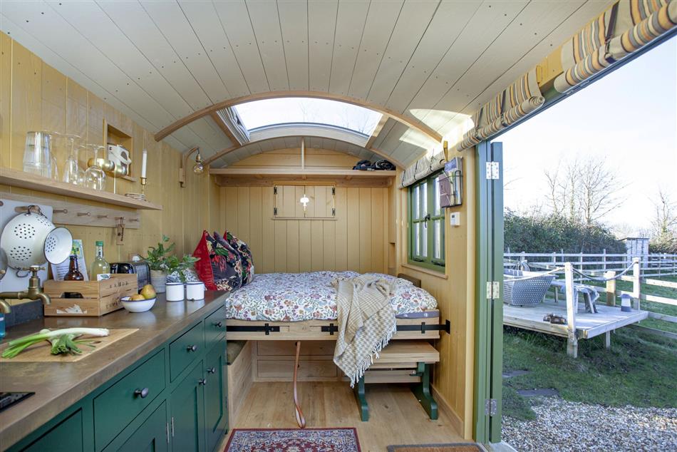 Charlotte's Hut, Old Rectory House in Kilve, Somerset with hot tub ...